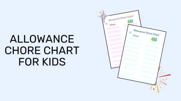Allowance Chore Chart for Kids | Free Printable - Goally