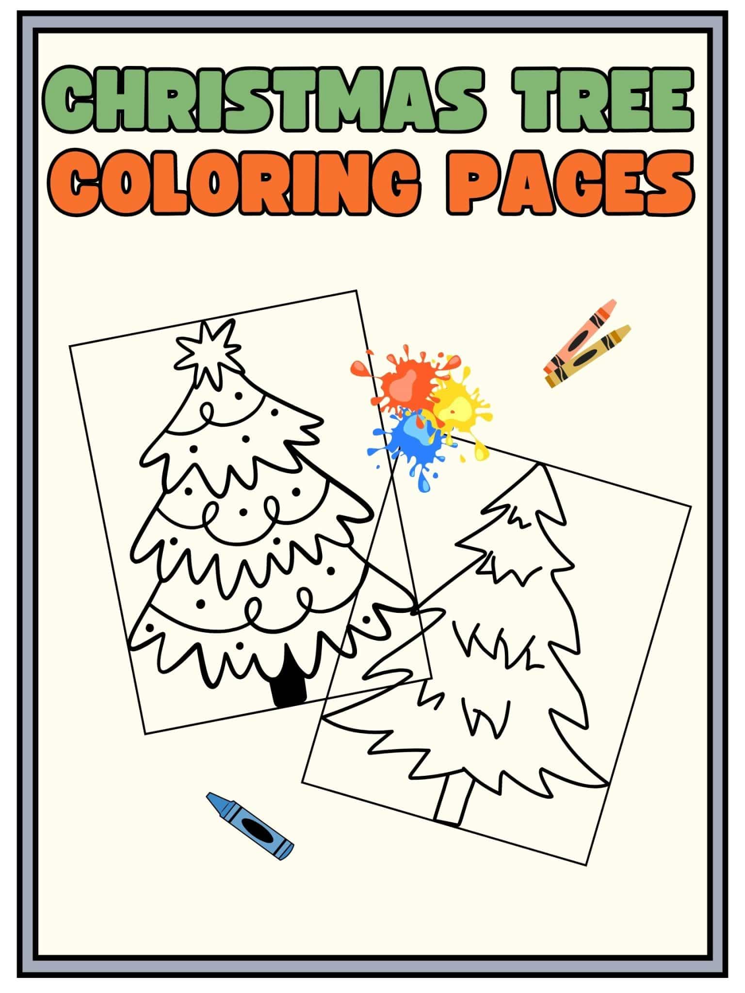 Christmas Tree Coloring Pages - Goally