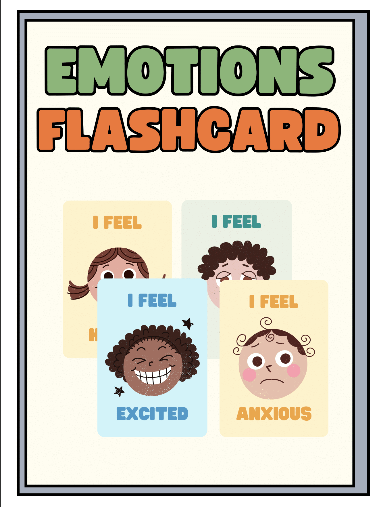 Emotions Flashcards for Kids | Emotional Regulation - Goally